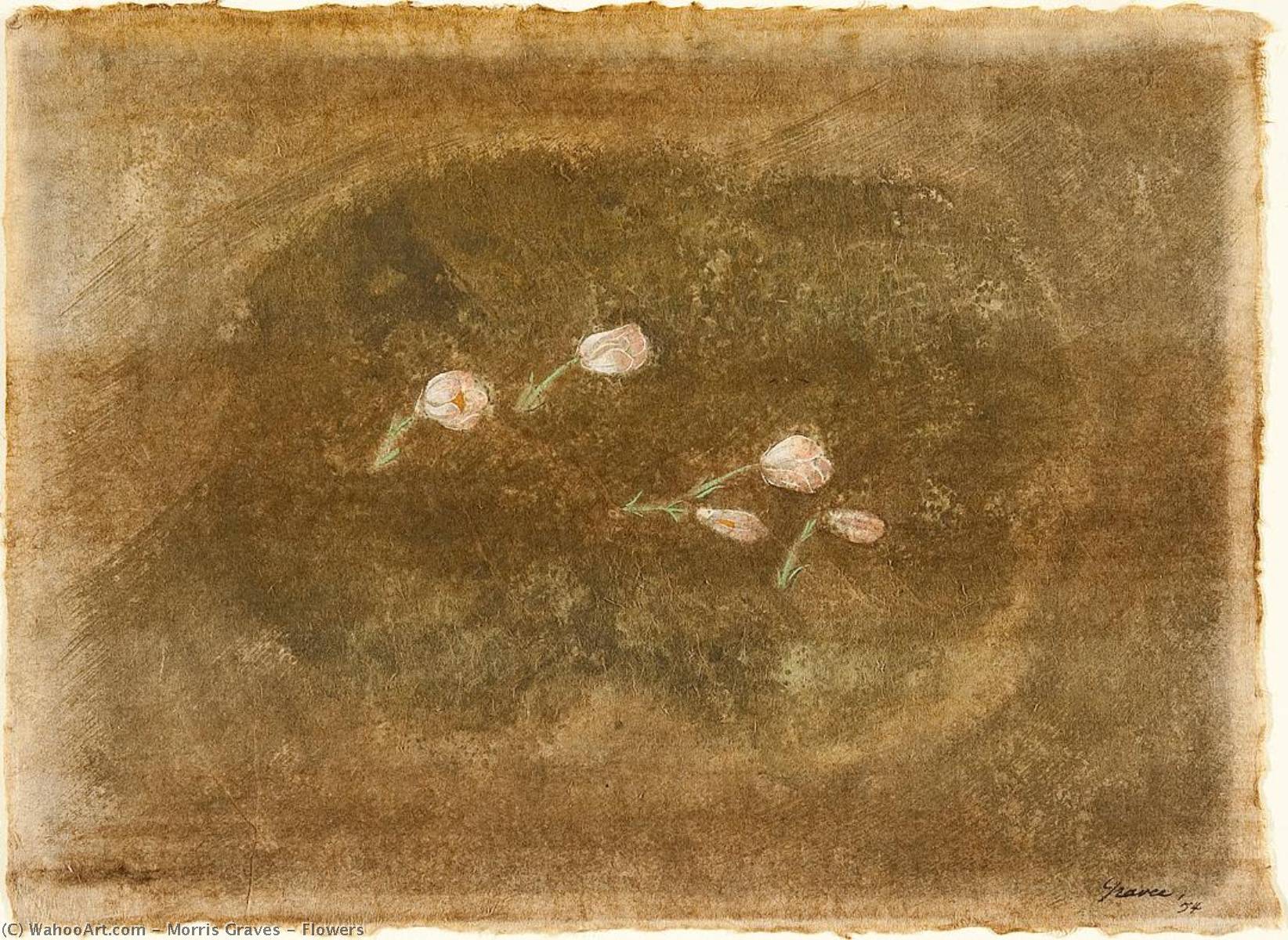 Flowers, 1954 by Morris Graves (1910-2001) Morris Graves | ArtsDot.com