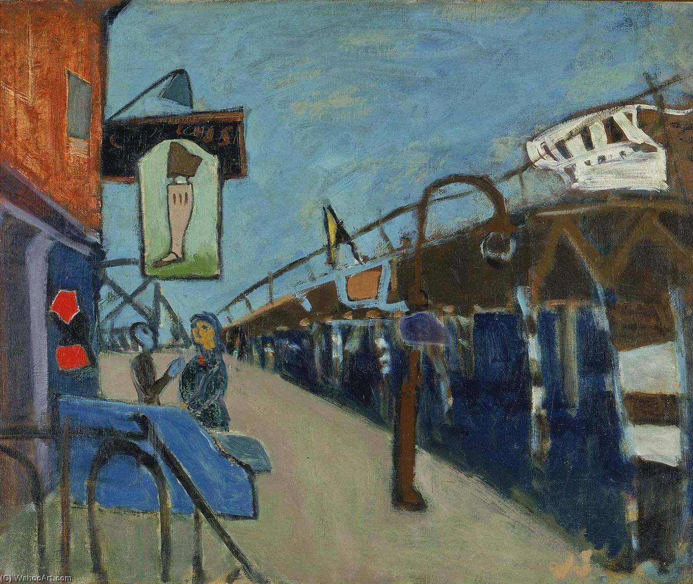 Conversation, 1943 by Joseph Solman (1909-2008) Joseph Solman | ArtsDot.com