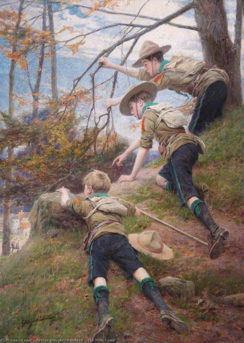 Museum Art Reproductions The Wide Game, 1912 by George Hillyard ...
