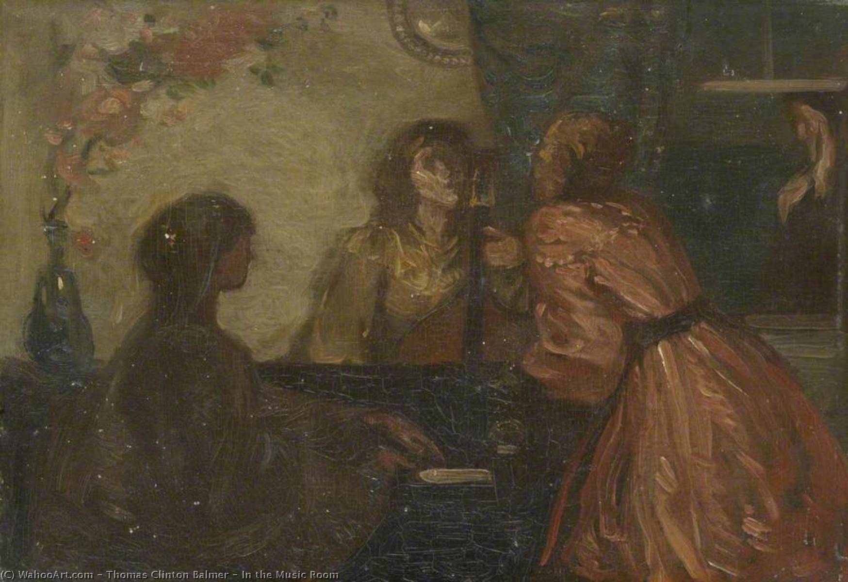 Buy Museum Art Reproductions In the Music Room, 1904 by Thomas Clinton ...