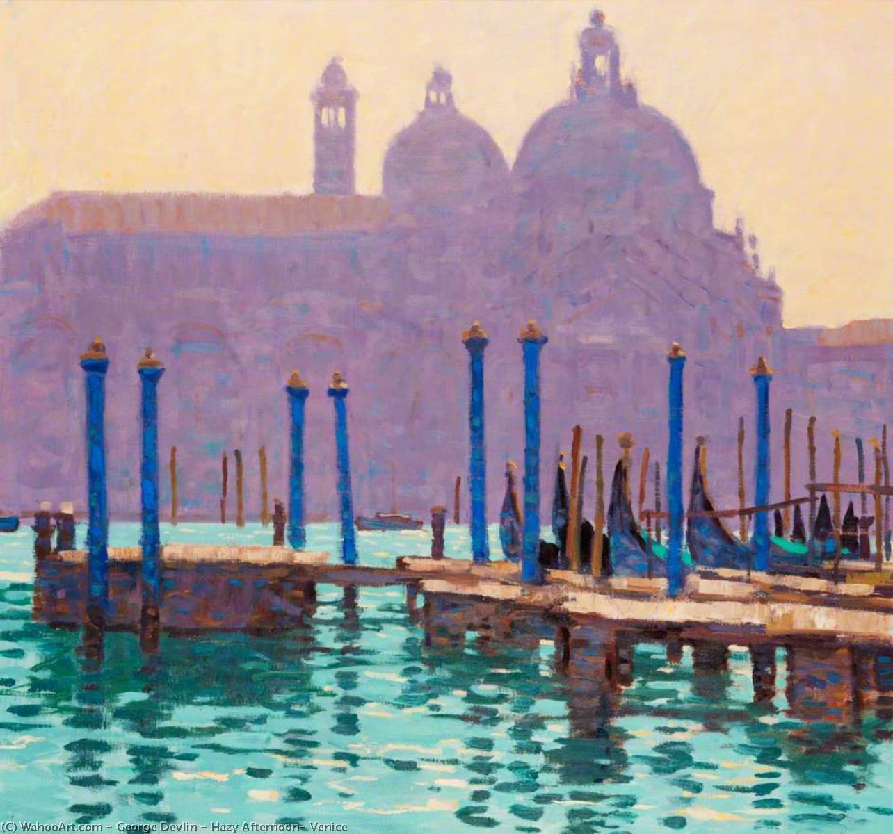 Hazy Afternoon, Venice, 1997 by George Devlin (1937-2014) George Devlin ...