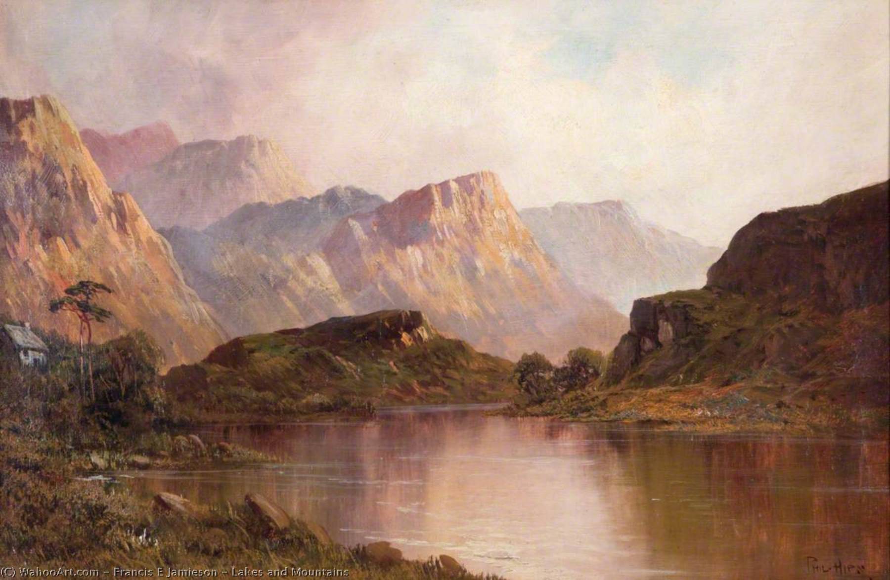 Get Art Reproductions Lakes and Mountains by Francis E Jamieson (1895 ...
