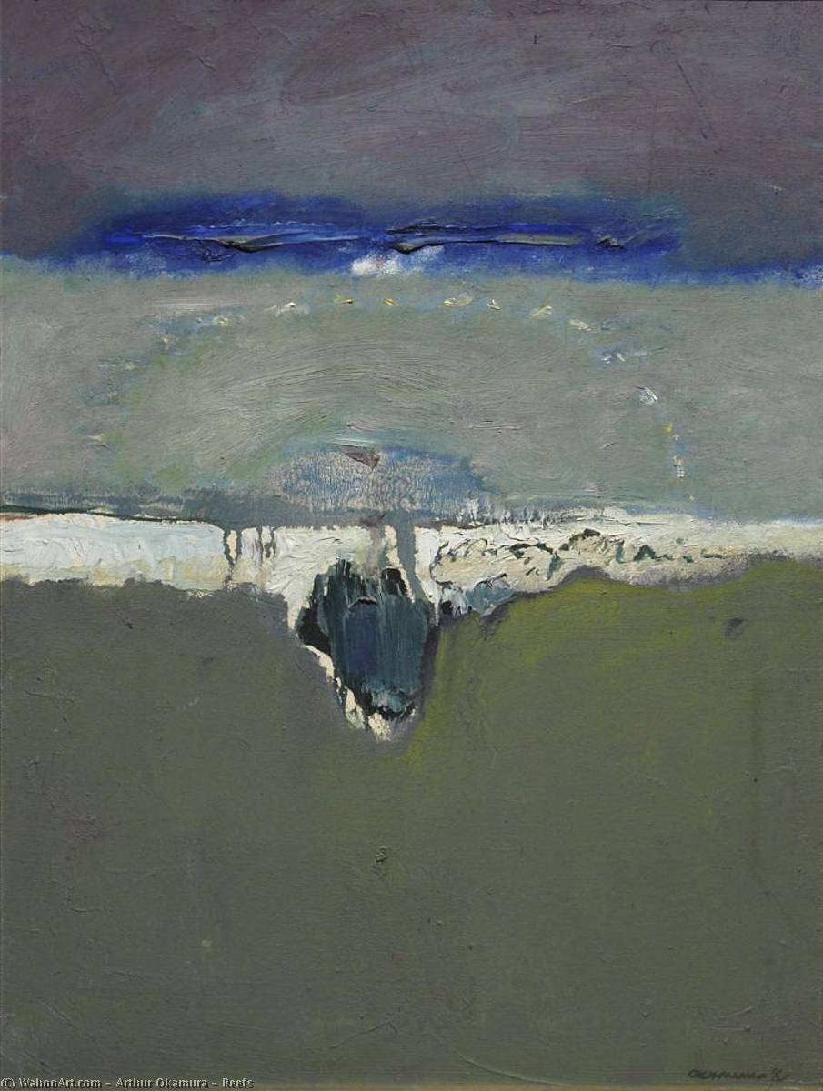 Reefs, 1961 by Arthur Okamura (1932-2009, United States) Arthur Okamura ...