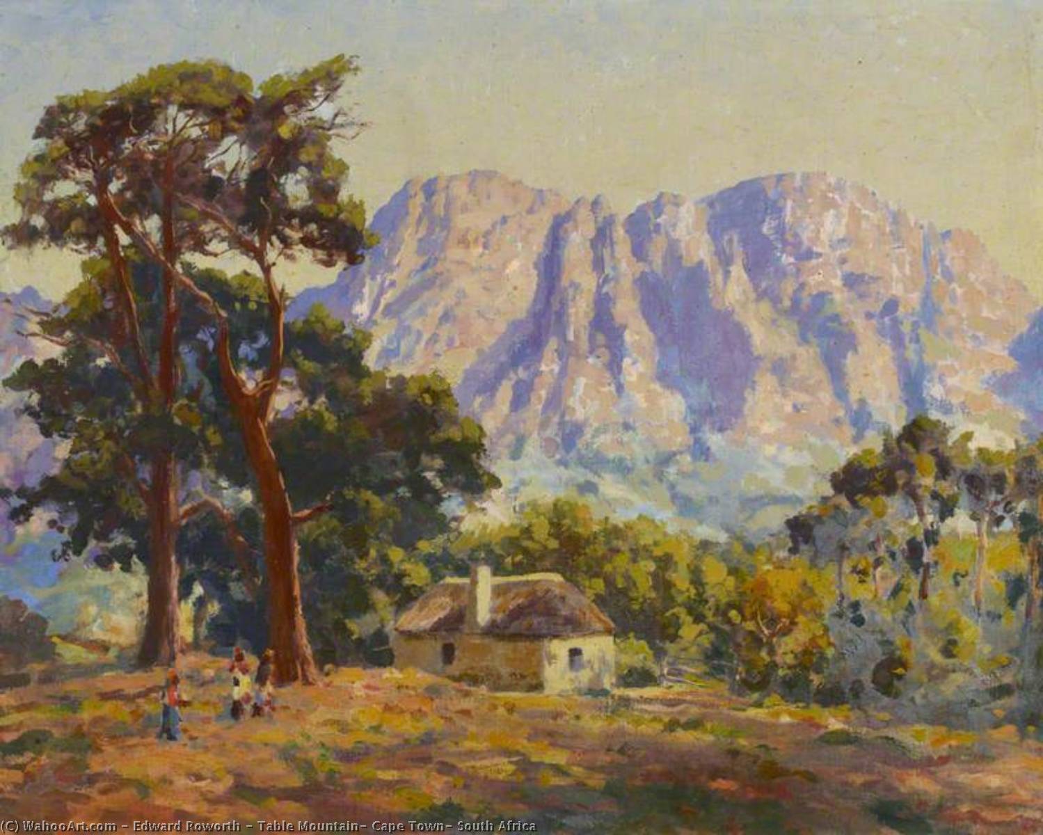 Table Mountain, Cape Town, South Africa by Edward Roworth Edward ...