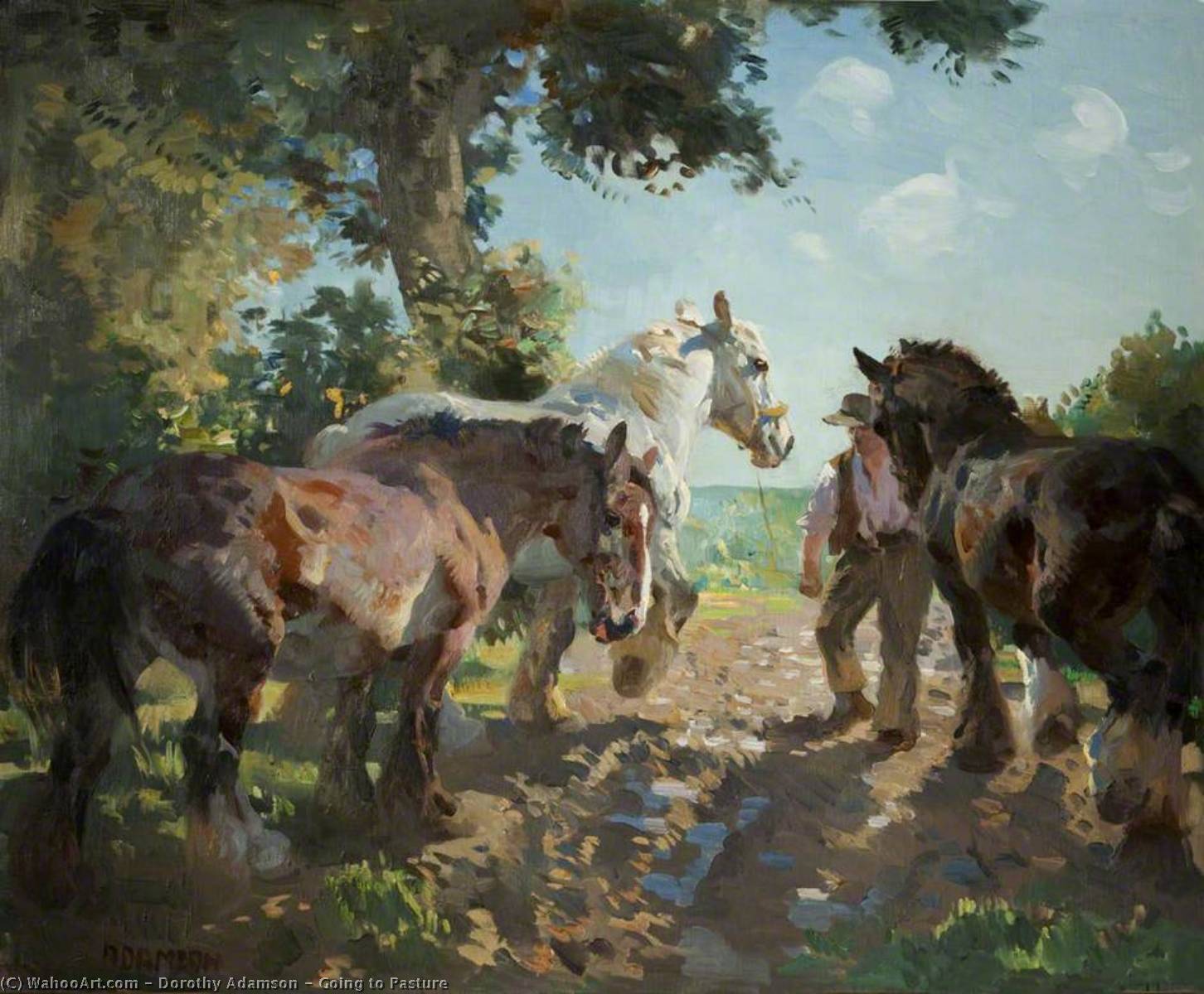 Going to Pasture, 1933 by Dorothy Adamson Dorothy Adamson | ArtsDot.com