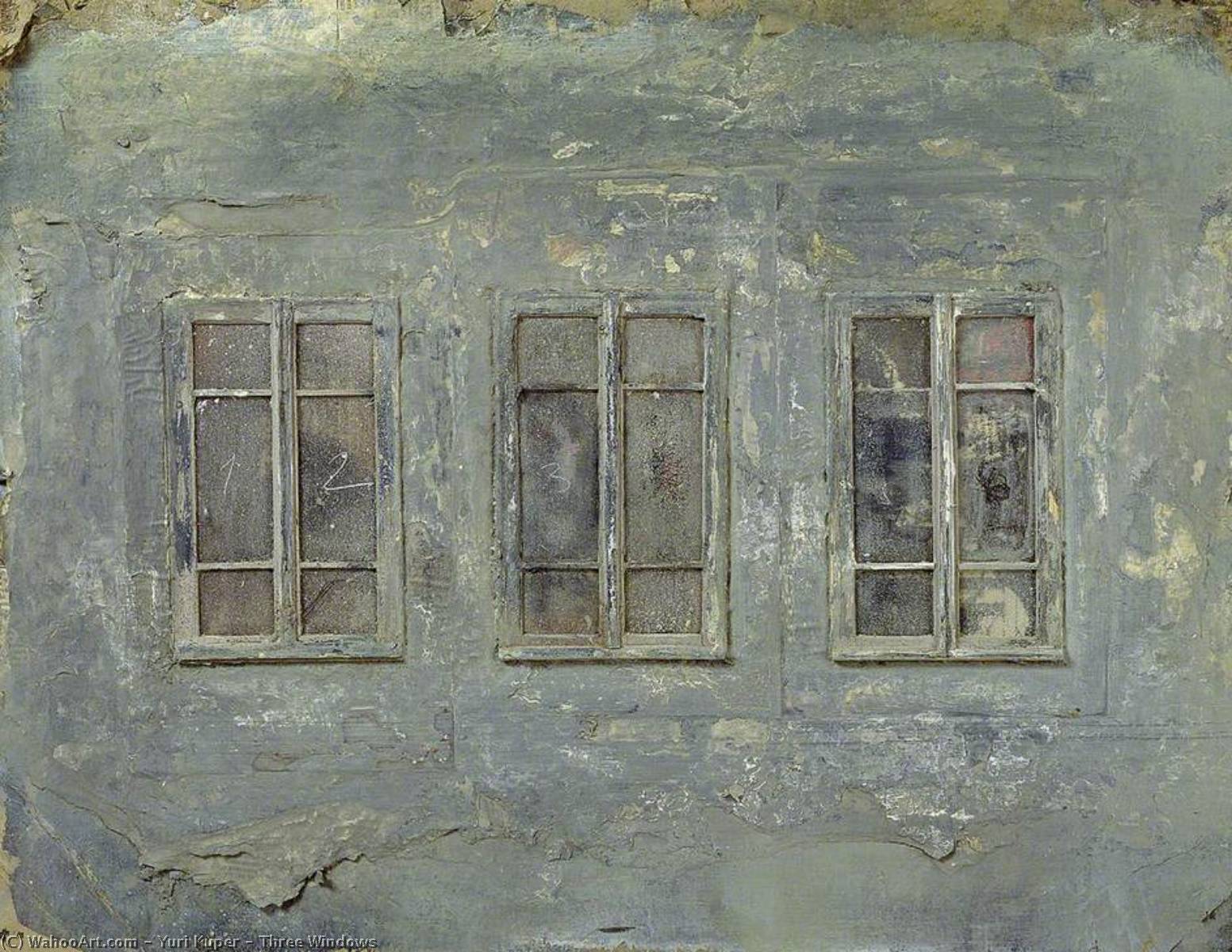 Three Windows, 1990 by Yuri Kuper Yuri Kuper | ArtsDot.com
