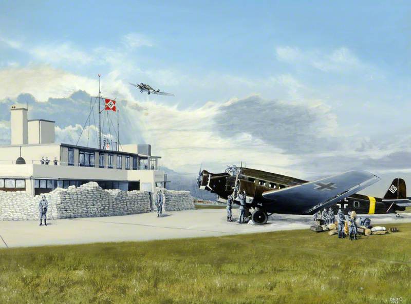 30 June 1940, La Villiaze Airport, 1996 by David Anthony Le Cheminant ...