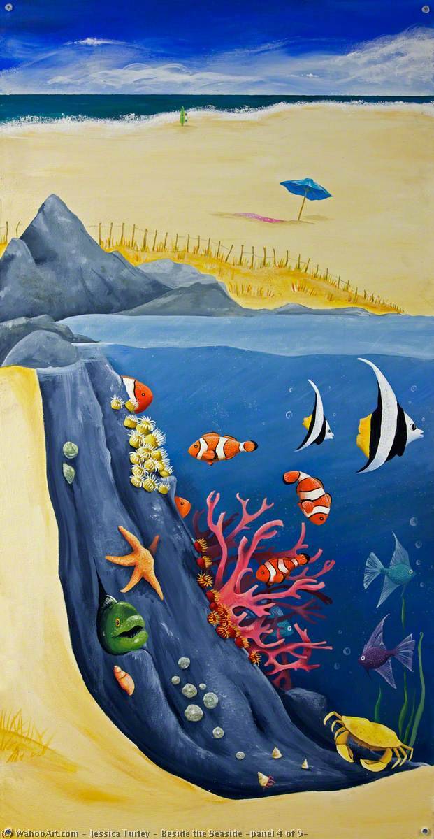 Beside the Seaside (panel 4 of 5), 2010 by Jessica Turley Jessica ...