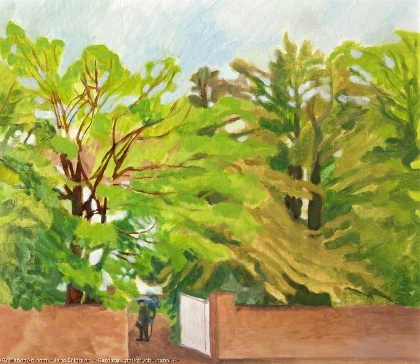 Gardens (polyptych, panel 4) by Jane Brighton Jane Brighton | ArtsDot.com