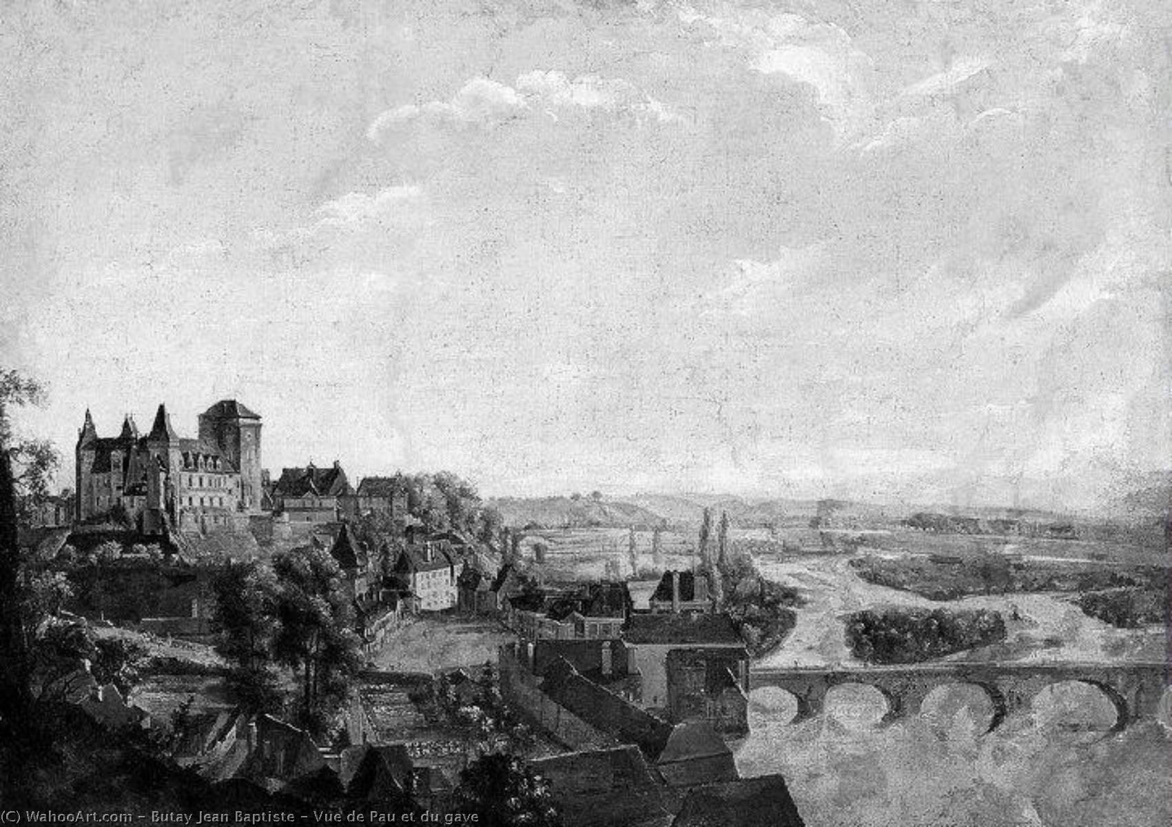 Vue de Pau et du gave by Butay Jean Baptiste Butay Jean Baptiste ...