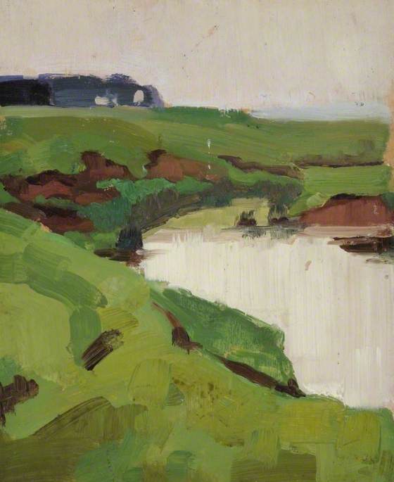Art Reproductions North Lincolnshire Landscape, 1924 by Herbert Rollett ...