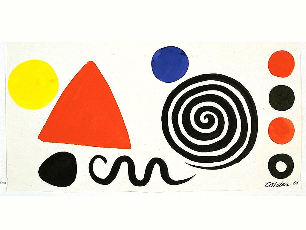Oil Painting Replica Abstraction, 1966 by Alexander Milne Calder ...