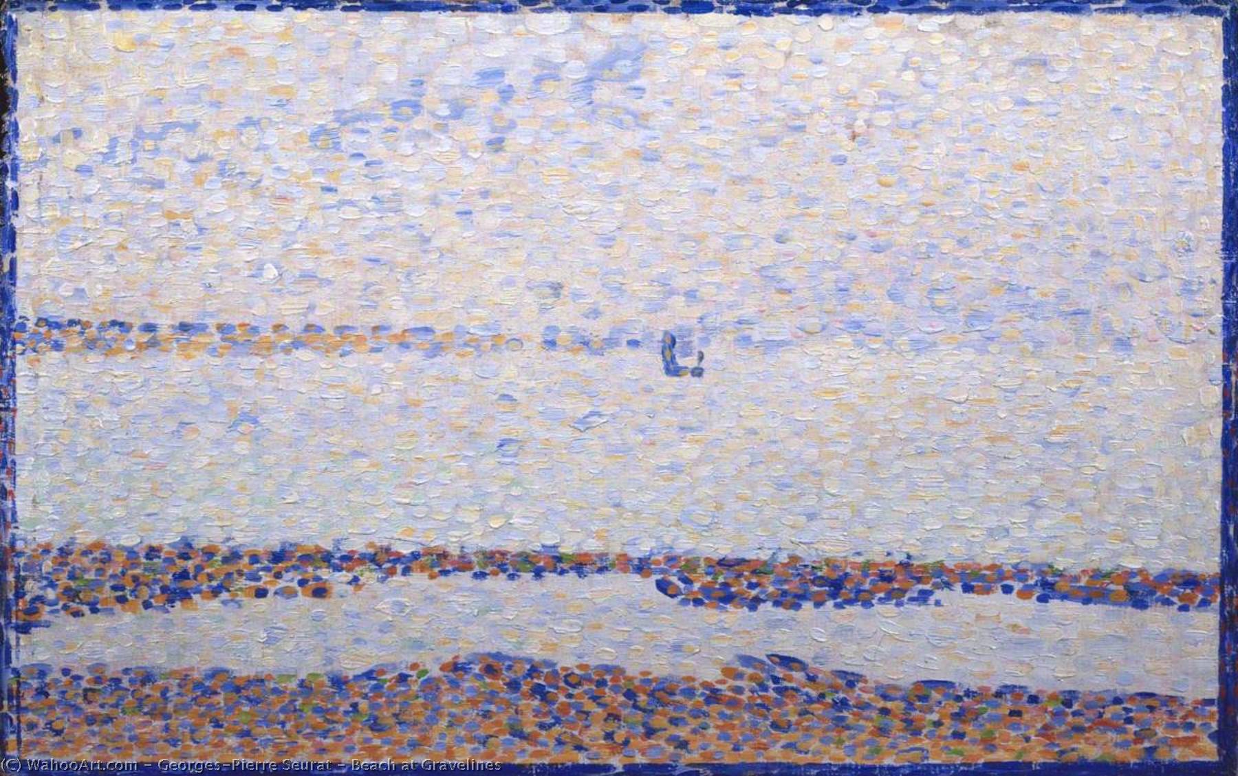 Museum Art Reproductions Beach at Gravelines, 1890 by Georges Pierre ...