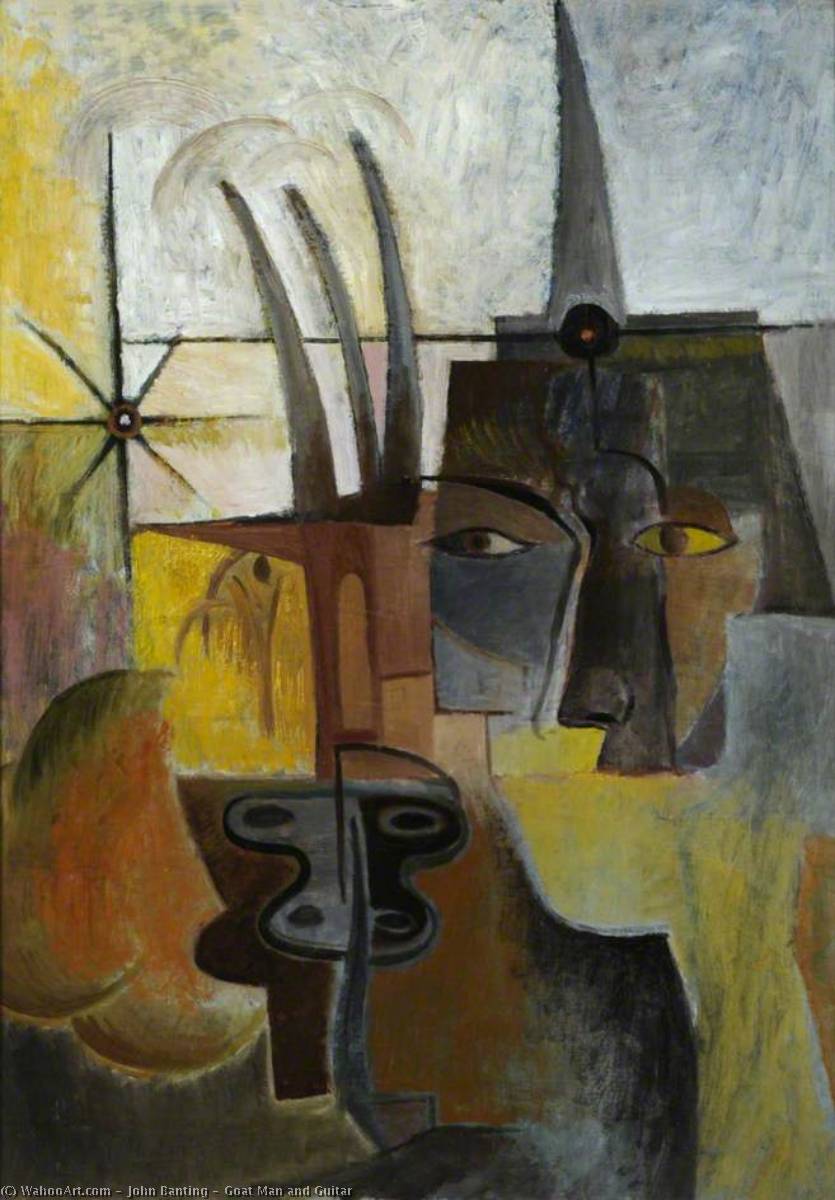 Goat Man and Guitar by John Banting John Banting | ArtsDot.com