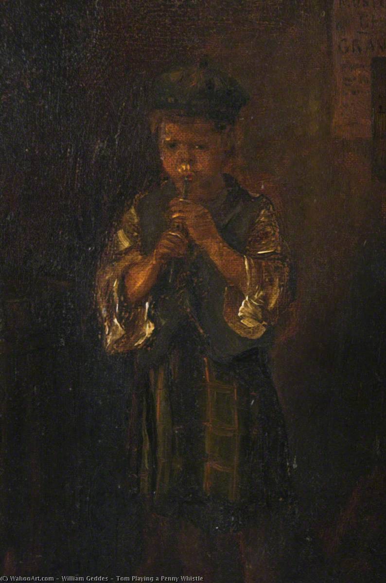 Museum Art Reproductions Tom Playing a Penny Whistle, 1871 by William ...