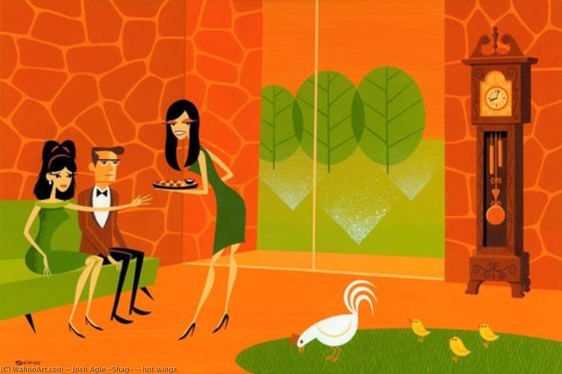 hot wings by Josh Agle (Shag) Josh Agle (Shag) | ArtsDot.com